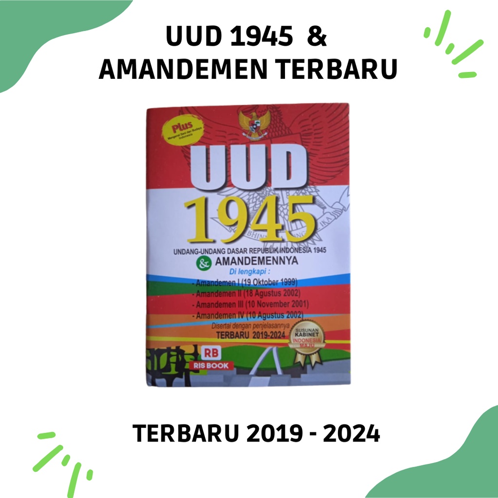Jual Buku UUD 1945 & Amandemen disertai Penjelasan Terbaru 2019 - 2024 | Shopee Indonesia