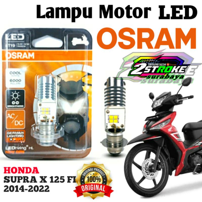 Jual Bohlam Dop Lampu Depan Utama Motor Led h6 Original OSRAM Cahaya Putih HONDA SUPRA X 125 FI ...