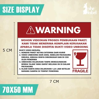 Jual STICKER UNBOXING STIKER LABEL UNBOXING STIKER PENGIRIMAN 1000 PCS ...