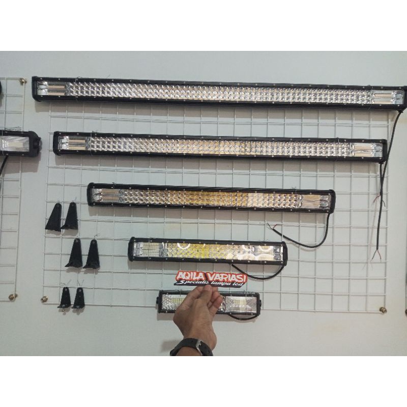 Jual Lampu LED Bar ofroad 105 cm 12-24 volt putih kuning | Shopee Indonesia