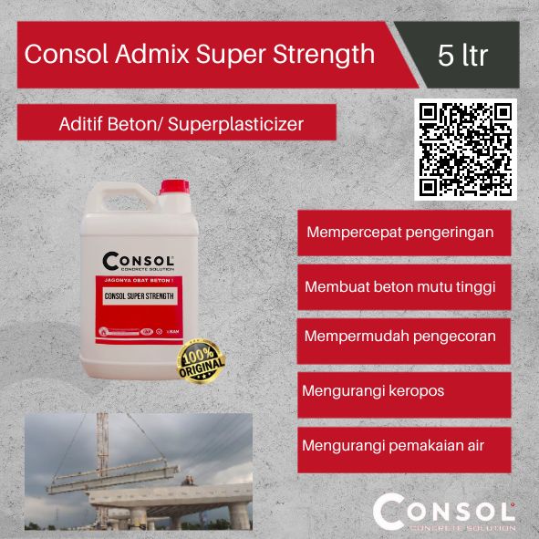 Jual Consol _ Consol Admix Super Strenght Aditif Beton Yang Kedap Air ...