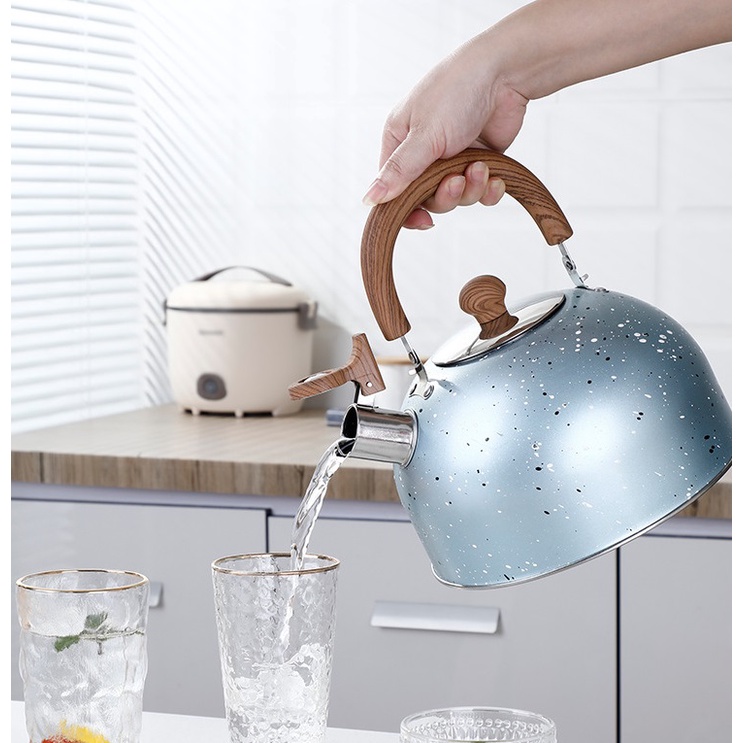 Jual Horeca Mall - Teko Minum Teapot Anti Karat Kettle Stainless Steel Ceret Air Panas Ketel Air ...