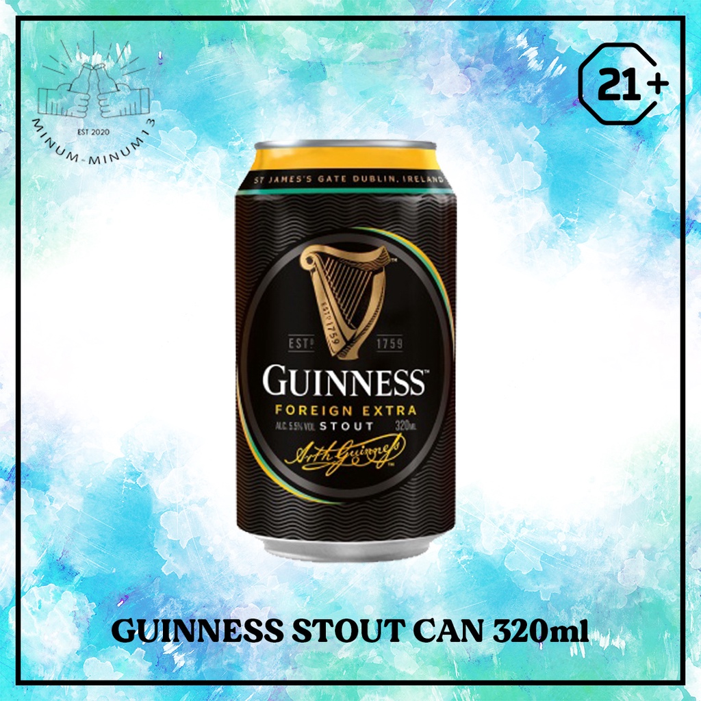 Jual Guinness Foreign Extra Stout Can / Bir Kaleng 320ml - MinumMinum13 ...