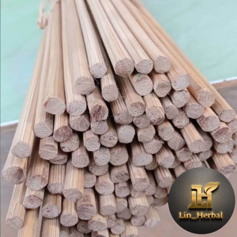 Jual JUAL STIK BAMBU BULAT ATAU STIK LIDI P 50/ L 1 CM | Shopee Indonesia