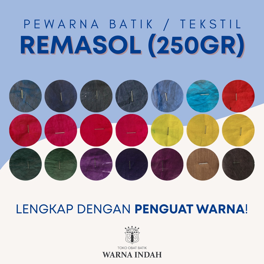 Jual PEWARNA BATIK / PEWARNA TEKSTIL / TIE DYE / REMASOL TERMURAH ...