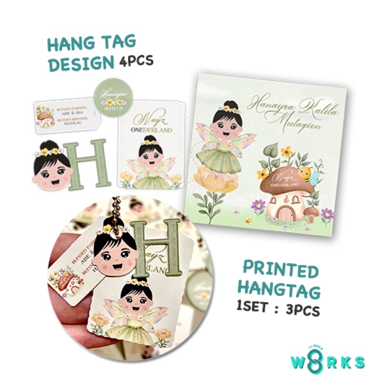 Jual Paket Custom Design Hang Tag Hampers Souvenir Ulang Tahun / Gift ...