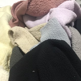 Jual Bahan Kain Sherpa Bulu Domba Potongan / Perca Bulu | Shopee Indonesia