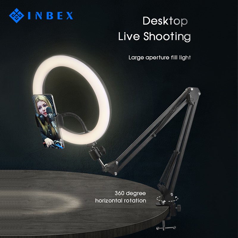 Jual INBEX Smartphone Bracket Overhead/26cm Ring Light+Flexible ...