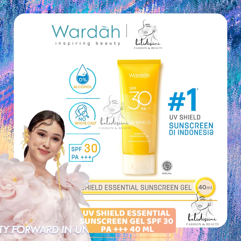 Jual Wardah UV Shield Essential Sunscreen Gel SPF 30 PA +++ 40 ml - Sunscreen Viral Wardah ...