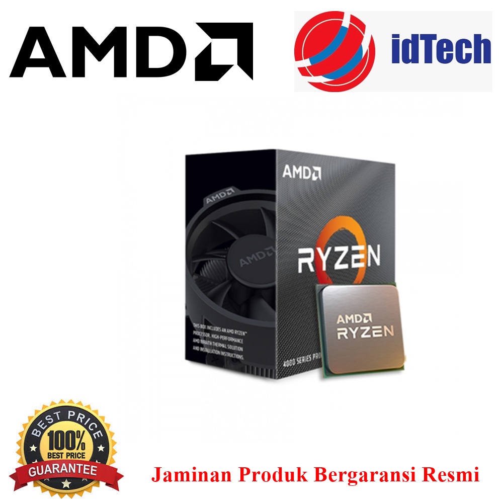 Jual AMD CPU Processor RYZEN 5 4500 Wraight Stealth Cooler Box | Shopee ...