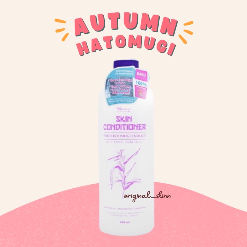 Jual Autumn Toner Skin Conditioner with Hatomugi Extract 500ml free ...