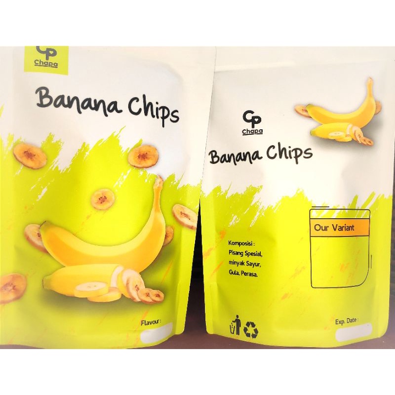Jual CHAPA SNACKS [100 gr] - Chapa Banana Chips Spicy Balado / Keripik ...