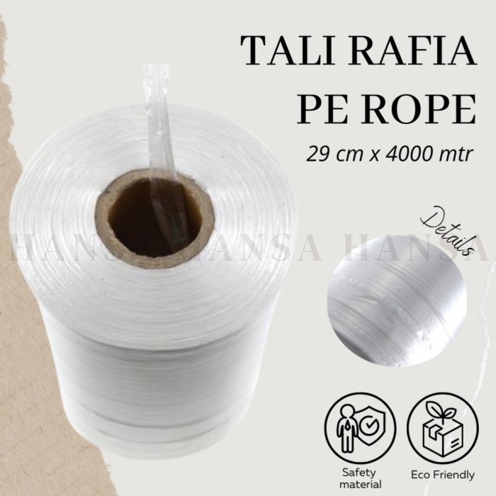 Jual Tali Kawat Tali Rafia Pe Rope / Tying Pe Jumbo / Tali 29 Mm X 4000 ...