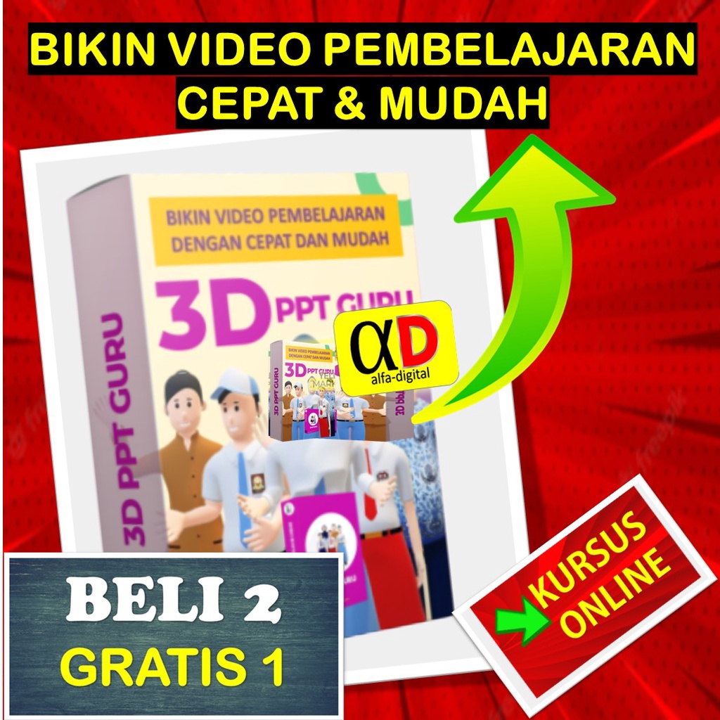 Jual ECOURSE ONLINE CARA MUDAH DAN CEPAT MEMBUAT VIDEO PEMBELAJARAN ...