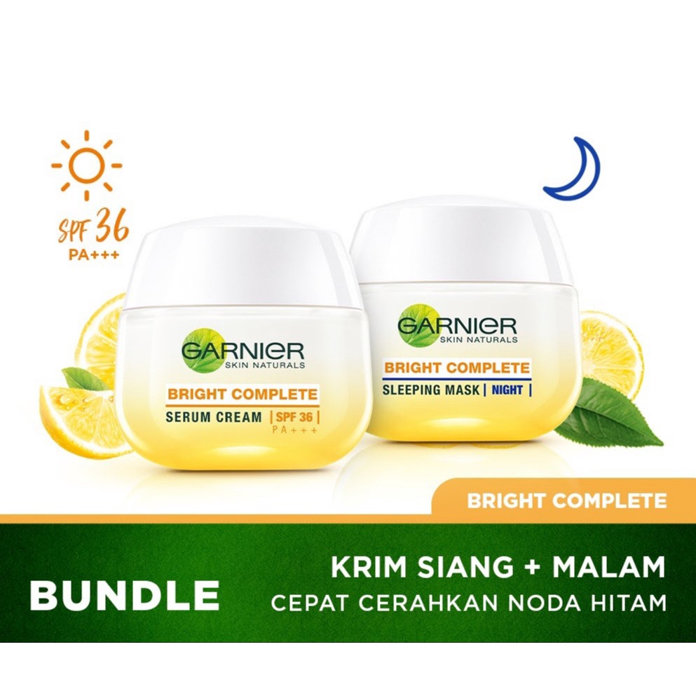 Jual Paket Garnier Bright Complete Day & Night Cream 50ml - Rangkaian ...