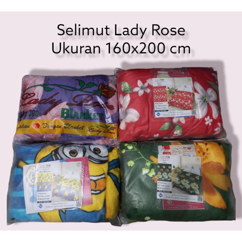 Jual SELIMUT LADY ROSE UKURAN 160X200 CM | Shopee Indonesia