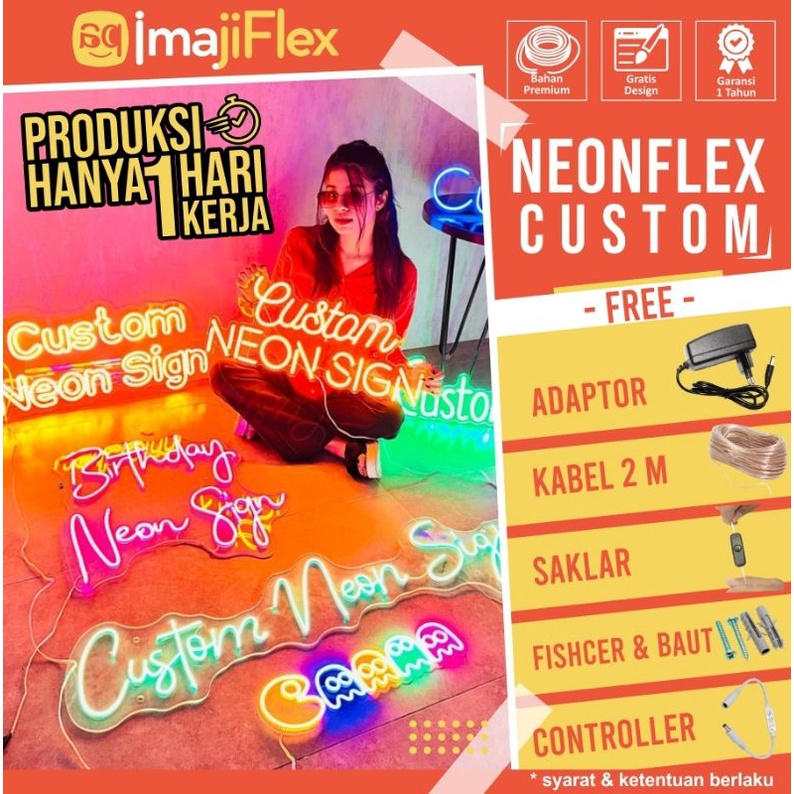 Jual Neon Sign Flex Custom, Neon Flex Custom, Neonsign huruf, Lampu ...