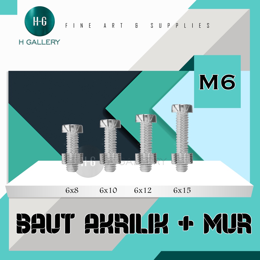 Jual BAUT / MUR AKRILIK M6 TRANSPARAN 8MM, 10MM, 12MM, 15MM | Shopee ...