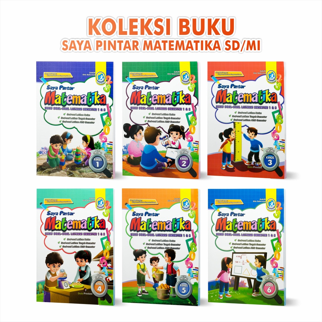 Jual Buku Pendidikan Anak SD / Saya Pintar Matematika Untuk SD MI Kelas 1 Sampai 6 Semester 1 ...