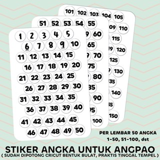 Jual STIKER STICKER NOMOR ANGKA UNTUK DITEMPEL ANGPAO WEDDING NIKAHAN ...