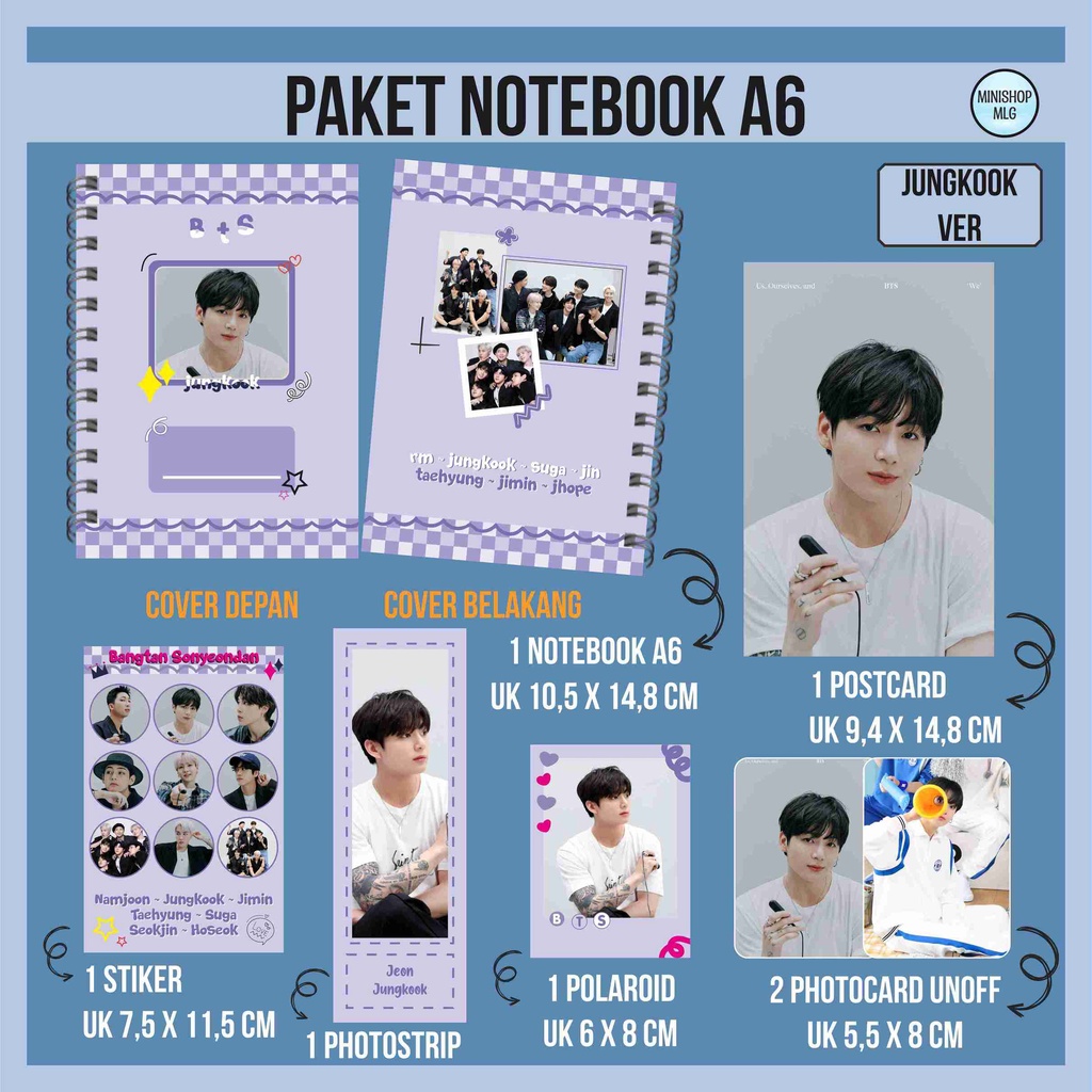 Jual PAKET HEMAT NOTEBOOK BTS - US OURSELVES AND WE - FANKIT BTS ...