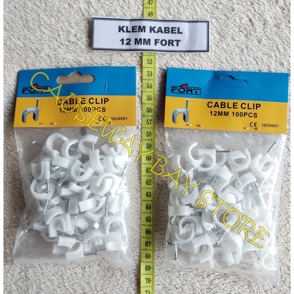 Jual KLEM KABEL 12 MM FORT 1 PACK ( 50 PCS ) | Shopee Indonesia