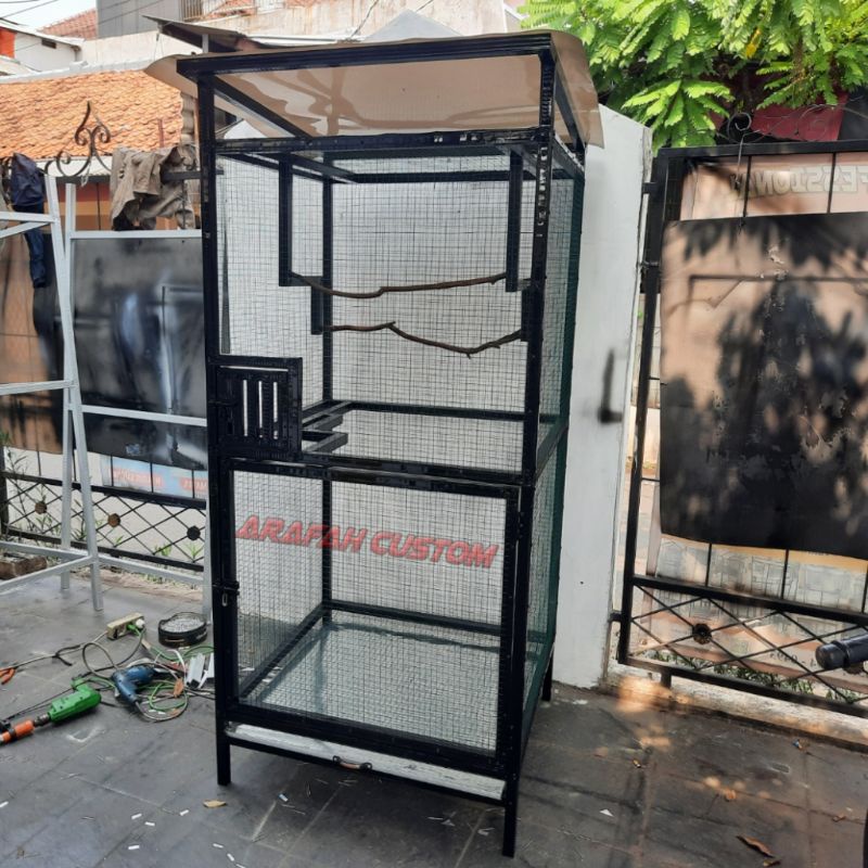 Jual Sangkar Kandang Ternak Umbaran Koloni Aviary Kotak Besar Burung ...