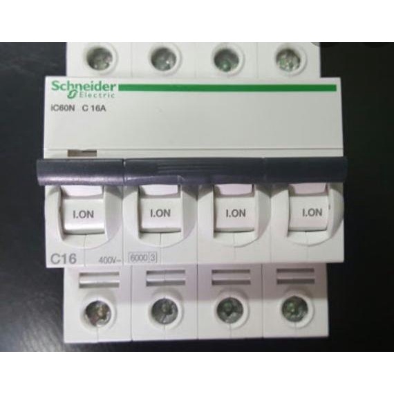Jual MCB schneider IC60N 4P 16A SNI 6KA | Shopee Indonesia