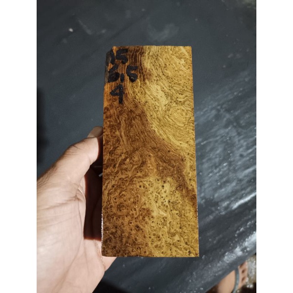 Jual Kayu Burl Jati/Teak Burl NOV22232 Bahan Kerajinan size 15x6,5x4 Cm ...