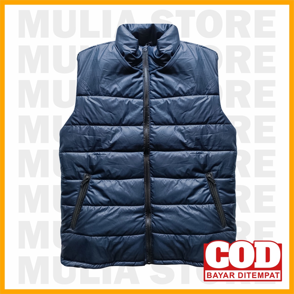 Jual Rompi Motor Pria Parasut Anti Angin Tebal/Vest/Puffer/Rompi ...