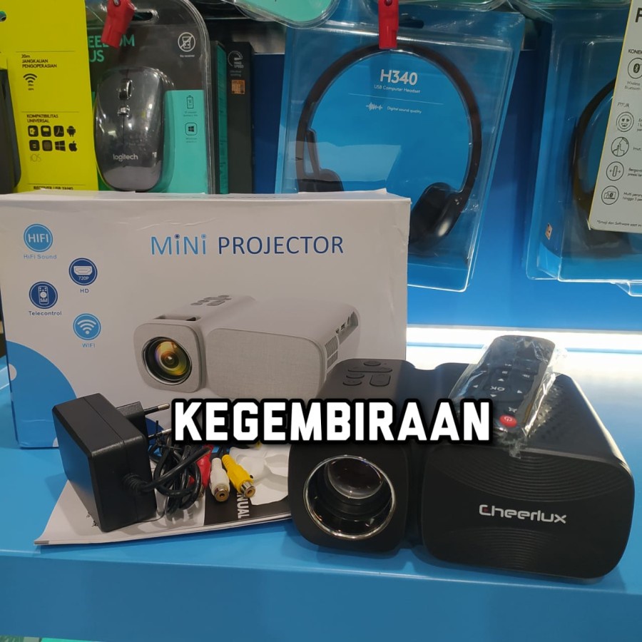 Jual Mini Projector Cheerlux C11 Wifi Full HD Proyektor Wireless ...