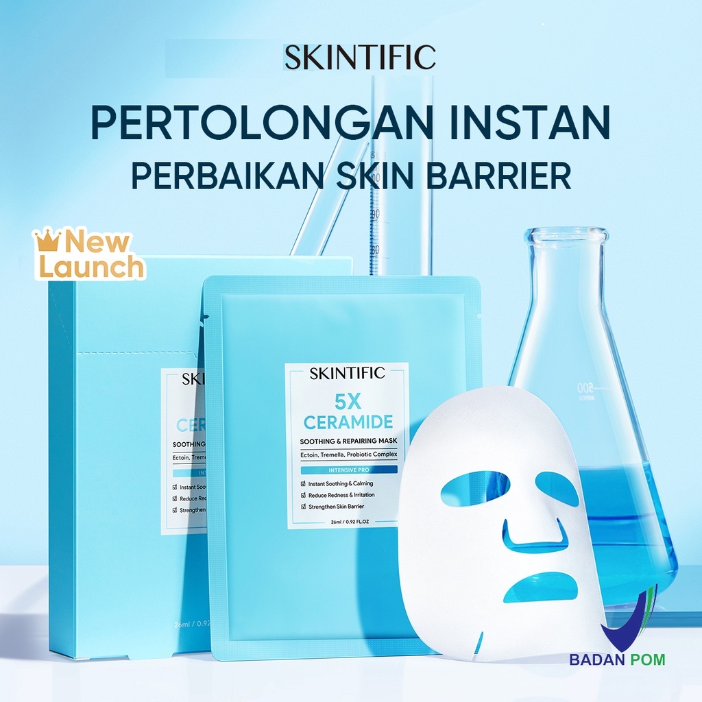 Jual [NEW LAUNCH] SKINTIFIC Masker Wajah 5X Ceramide Soothing and ...