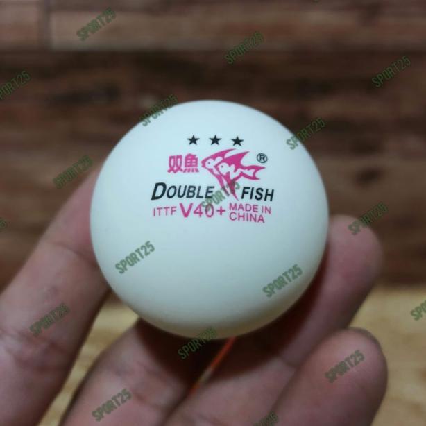 Jual Bola Pingpong Tenis Meja Double Fish Doublefish V40+ *3 Isi 6 ORIGINAL | Shopee Indonesia