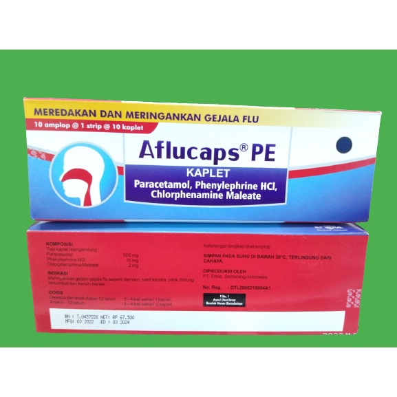 Jual AFLUCAPS PE KAPLET PER BOX ISI 10 STRIP | Shopee Indonesia