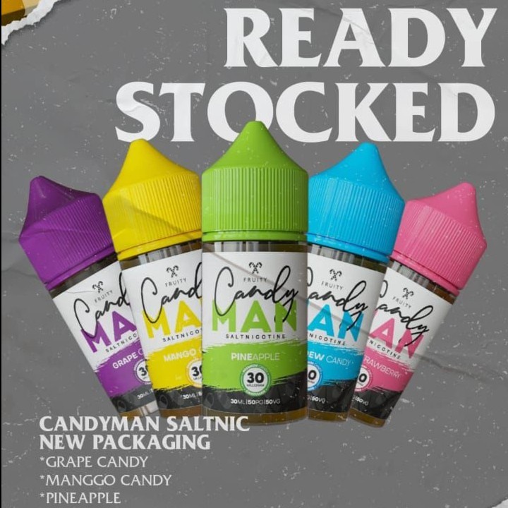Jual CANDYMAN LIQUID SALT NIC 30ML CANDY MAN ALL VARIANT | Shopee Indonesia