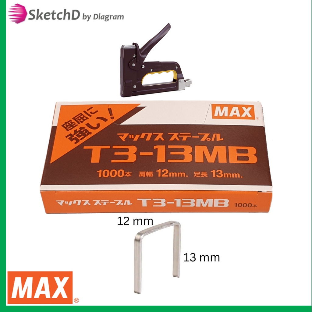 Jual Isi Staples Guntacker Max T3 13MB Peluru Stapler Heavy Duty ...