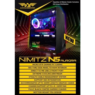 Jual Casing Armaggeddon Nimitz N5 Aurora Micro ATX Case PC Armageddon ...