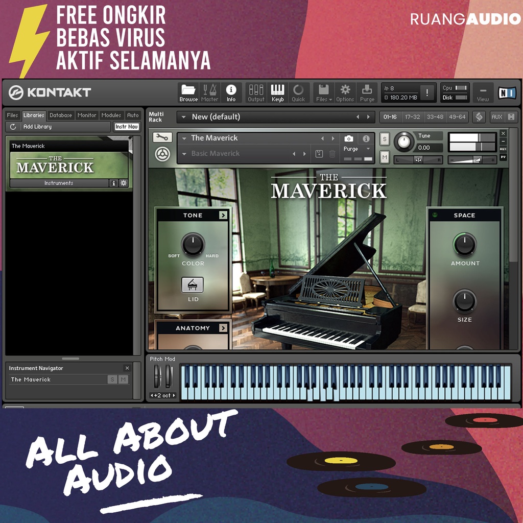 Jual NATIVE INSTRUMENTS THE MAVERICK | KONTAKT Library ( Full Activation ) | Shopee Indonesia