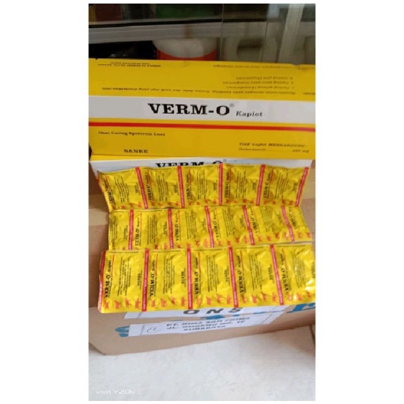 Jual VERM - O obat cacing spektrum luas untuk kambing ( satu strip isi ...
