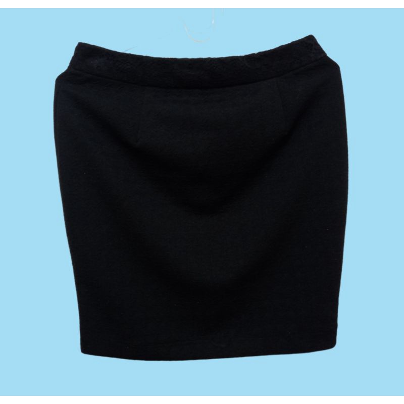 Jual rok hitam wanita/rok korean/ korean skirt /rok hitam kantor wanita ...