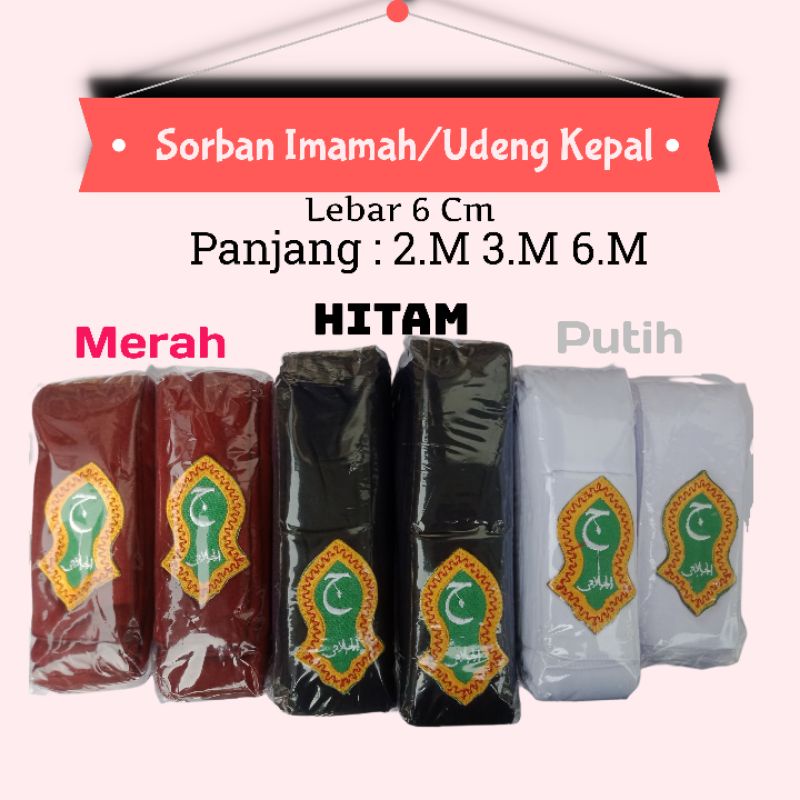 Jual Promo Sorban Imamah Sorban Peci Imamah Panjang 2 Meter, 3 meter, 6 ...