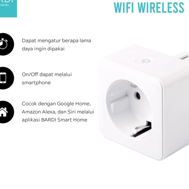 Jual BARDI Smart PLUG WiFi Wireless Colokan - IoT Smart Home Colokan ...