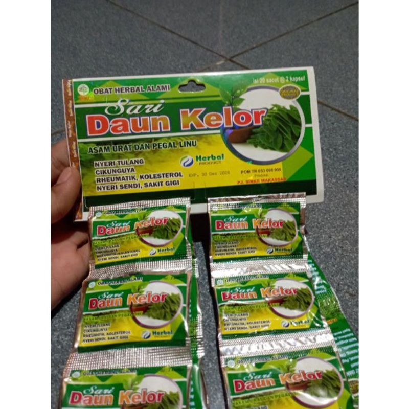 Jual Sari Daun Kelor Kapsul Asam Urat Pegal Linu | Shopee Indonesia