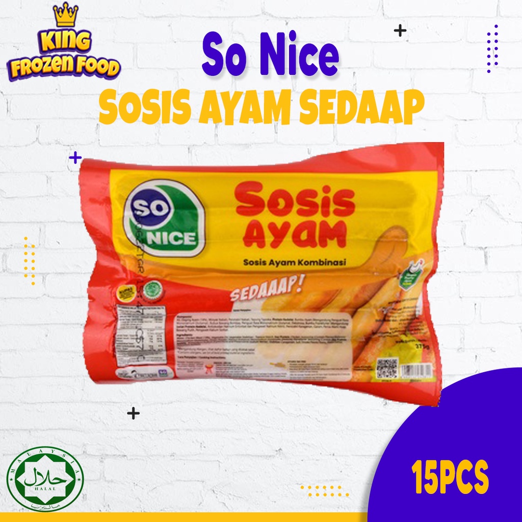 Jual So Nice Sosis Ayam Sedaap 15pcs | Shopee Indonesia