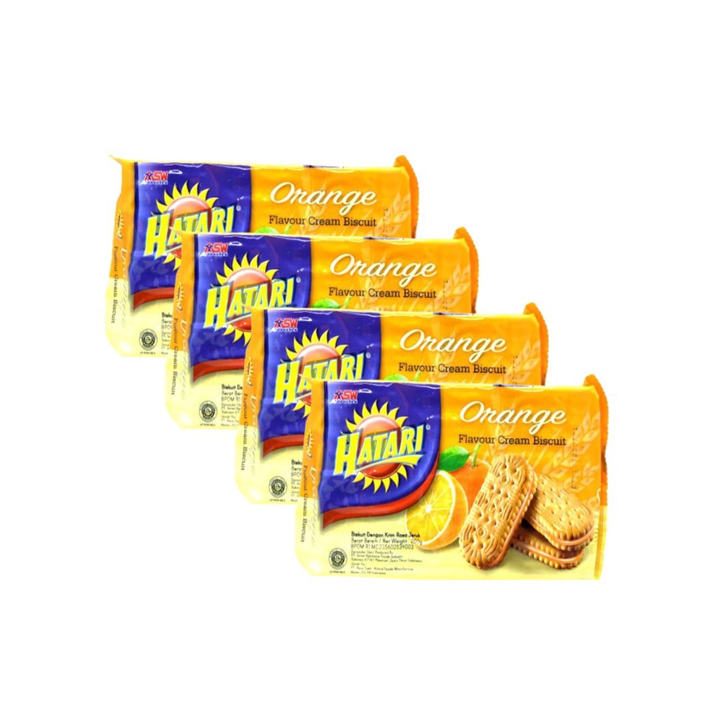 Jual Hatari Biskuit Orange Cream 4 x 200 gr | Shopee Indonesia