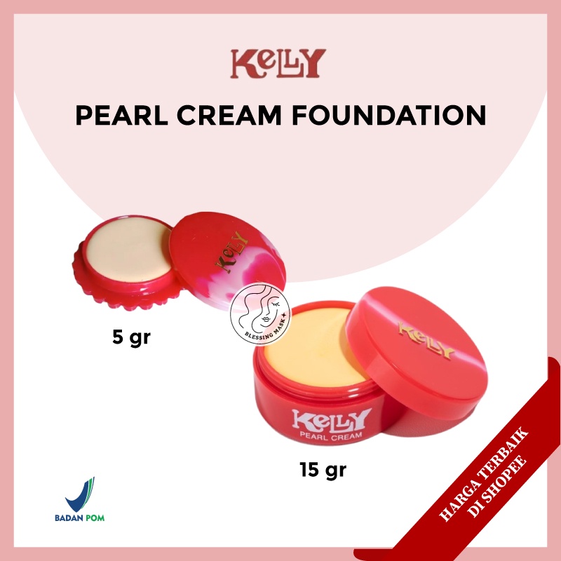 Jual Kelly Pearl Cream 15gr - 5gr | Krim Wajah | Foundation | Shopee ...