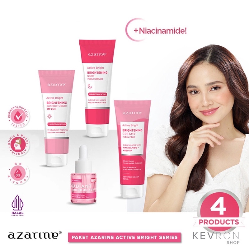 Jual Azarine Active Bright Series | Azarine Brightening Day Moisturizer ...