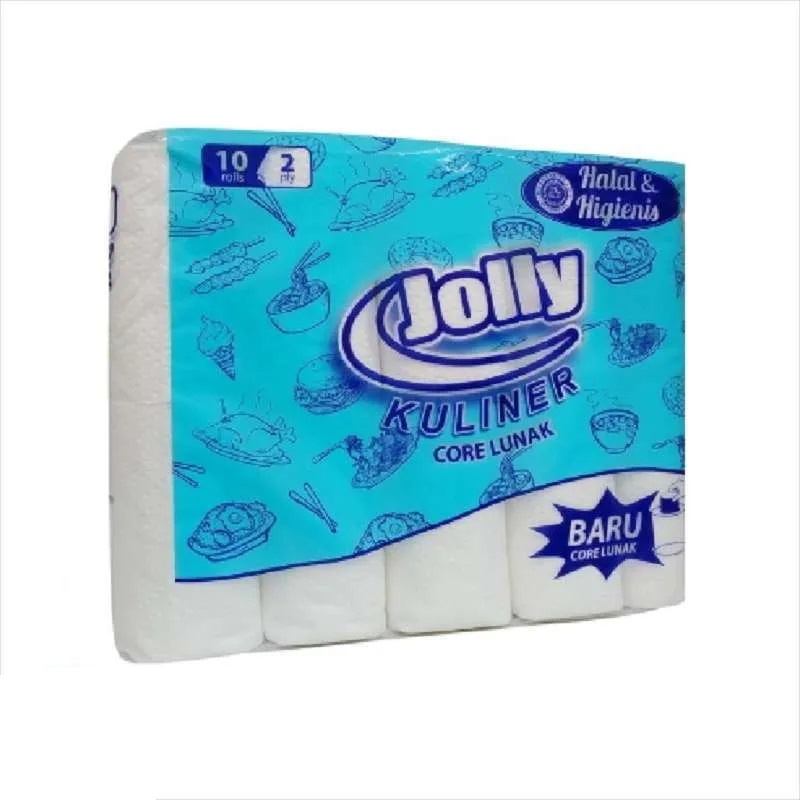 Jual Tissue Jolly Kuliner Core Lunak | Tissue Coreless 10 rolls 2ply ...