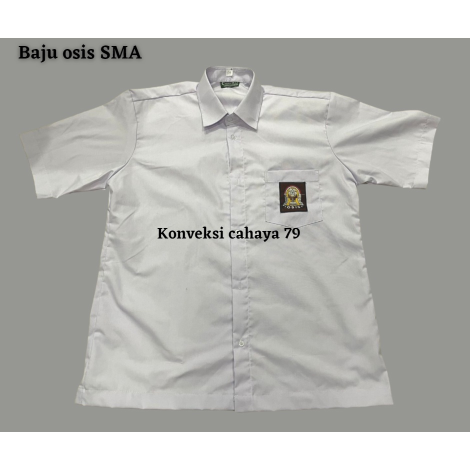 Jual Baju seragam Osis SMA laki-laki BAHAN PREMIUM ( OXFORD SARIWARNA ...