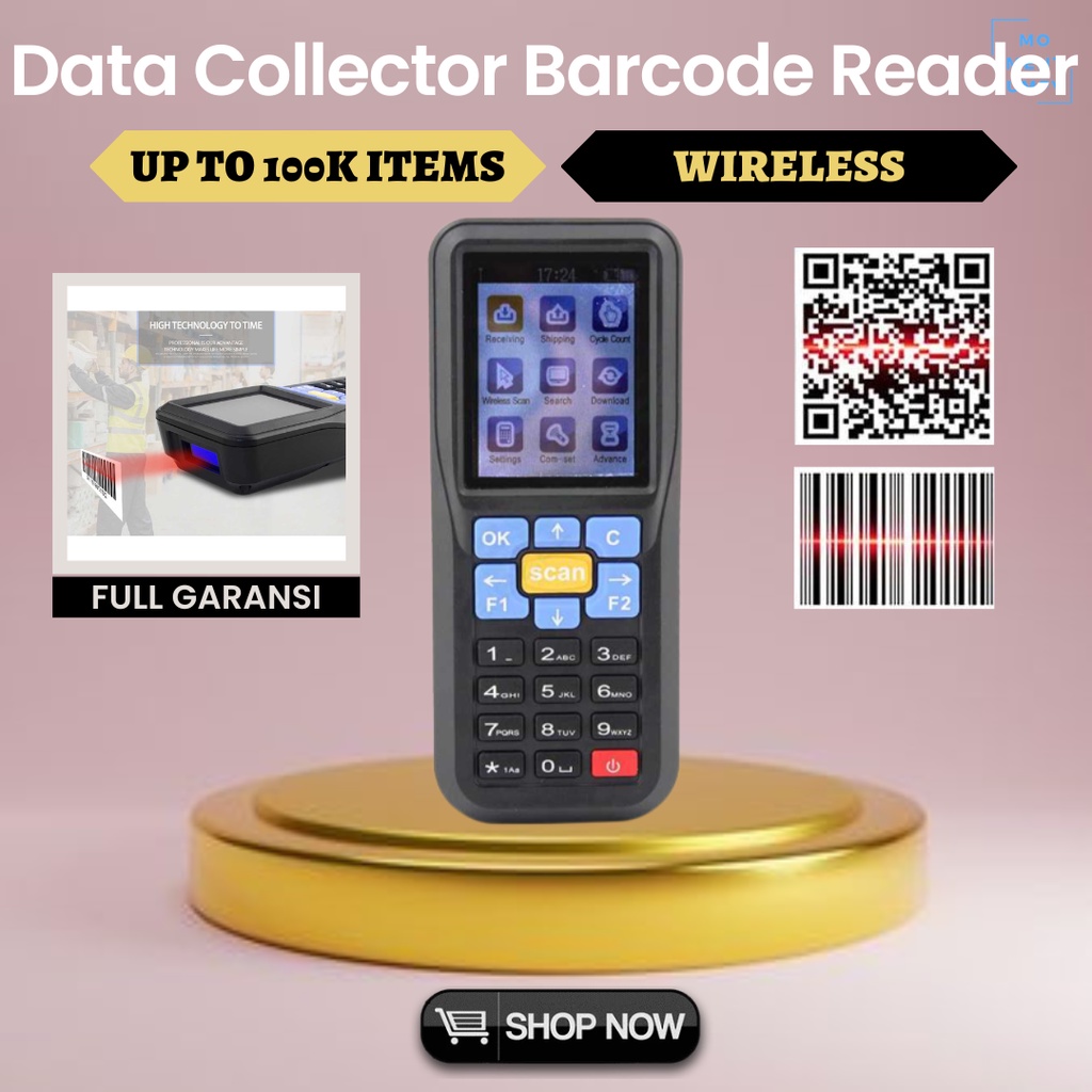 Jual Alat Wireless Data Collector Scanner Scaner Scan Skener Barcode Harga Stok Barang Kasir